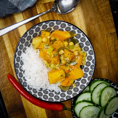 Recept: Pompoen curry met prei en kikkererwten - Duurzame keuzes